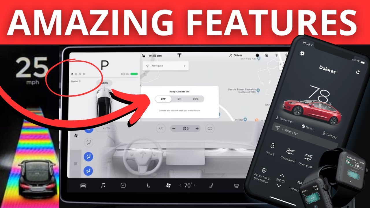 11 AMAZING TESLA FEATURES THAT ARE VERY CONVENIENT - YouTube