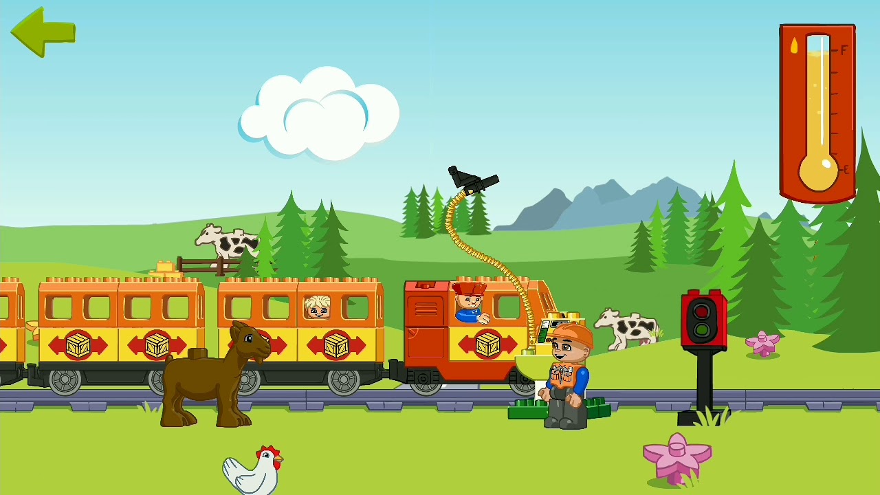 Lego train (toy game ) - YouTube