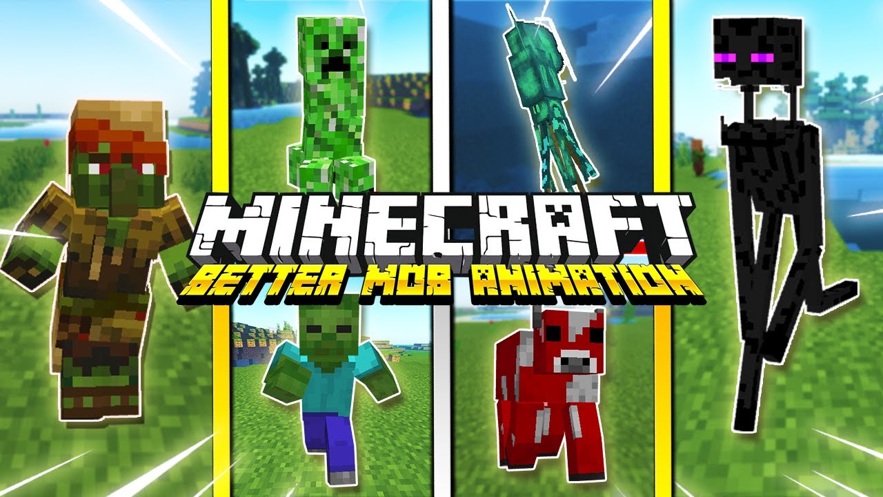 ACTUALIZACIÓN DE BETTER MOB ANIMATIONS ADDON para MINECRAFT PE 1.17 - 1 ...