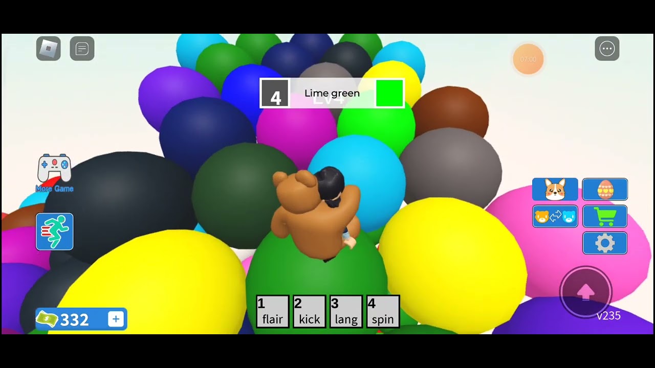 playing roblox color run! - YouTube