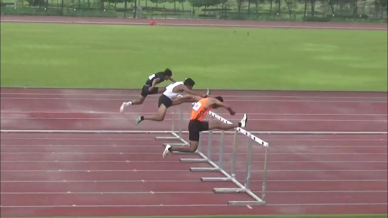 110M Hurdles Men's Final | 2nd Maharashtra State U-23 Athletics Meet 2024, Ulwe, Raigad - YouTube