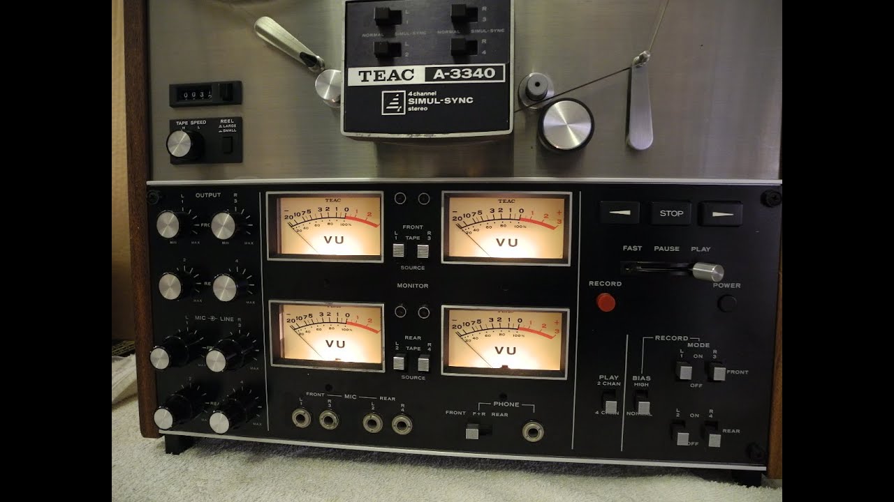 TEAC A-3340 Record and Play Demo 2990 - YouTube
