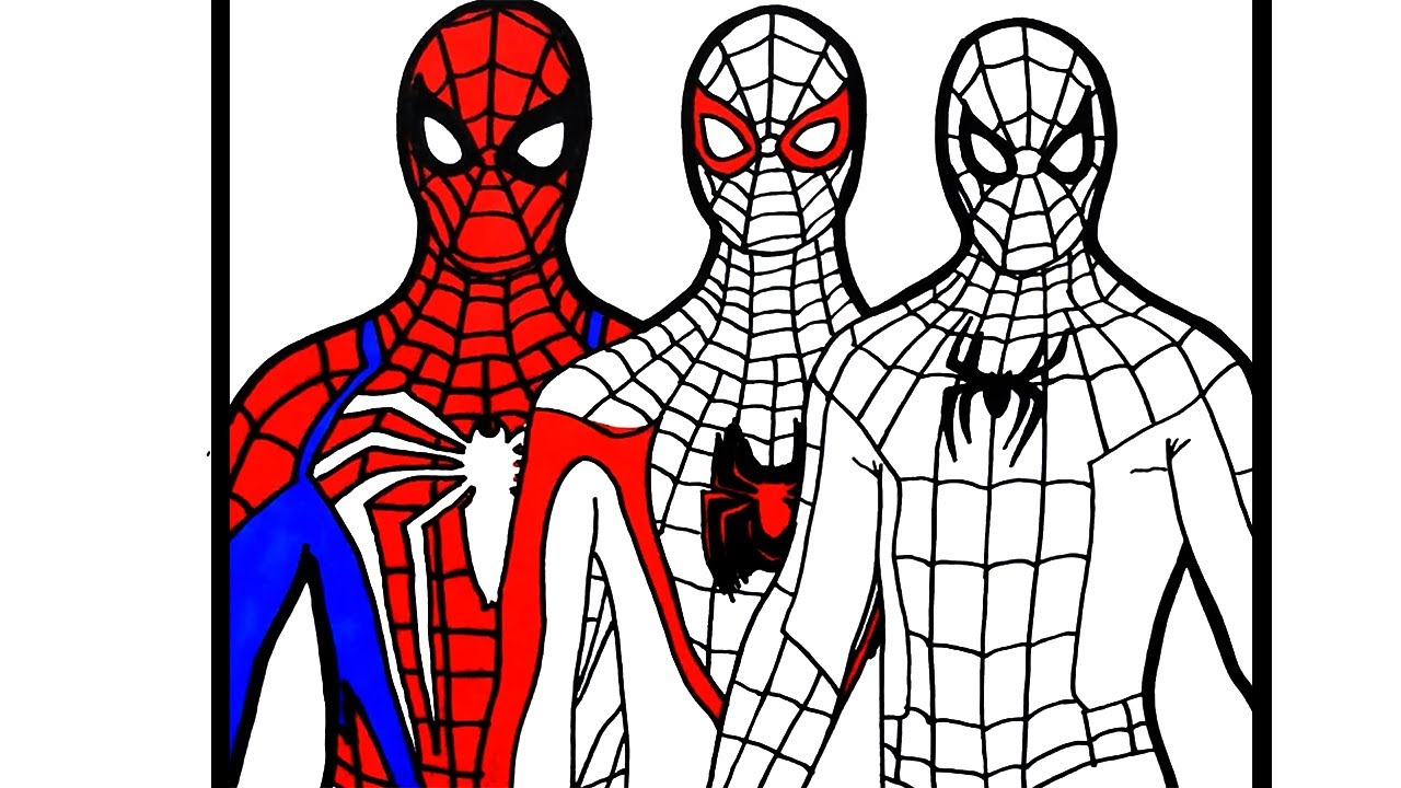 🔴🔴 DRAWING Spider Man ps5: Remastered, Tom Holland, Miles Morales ...