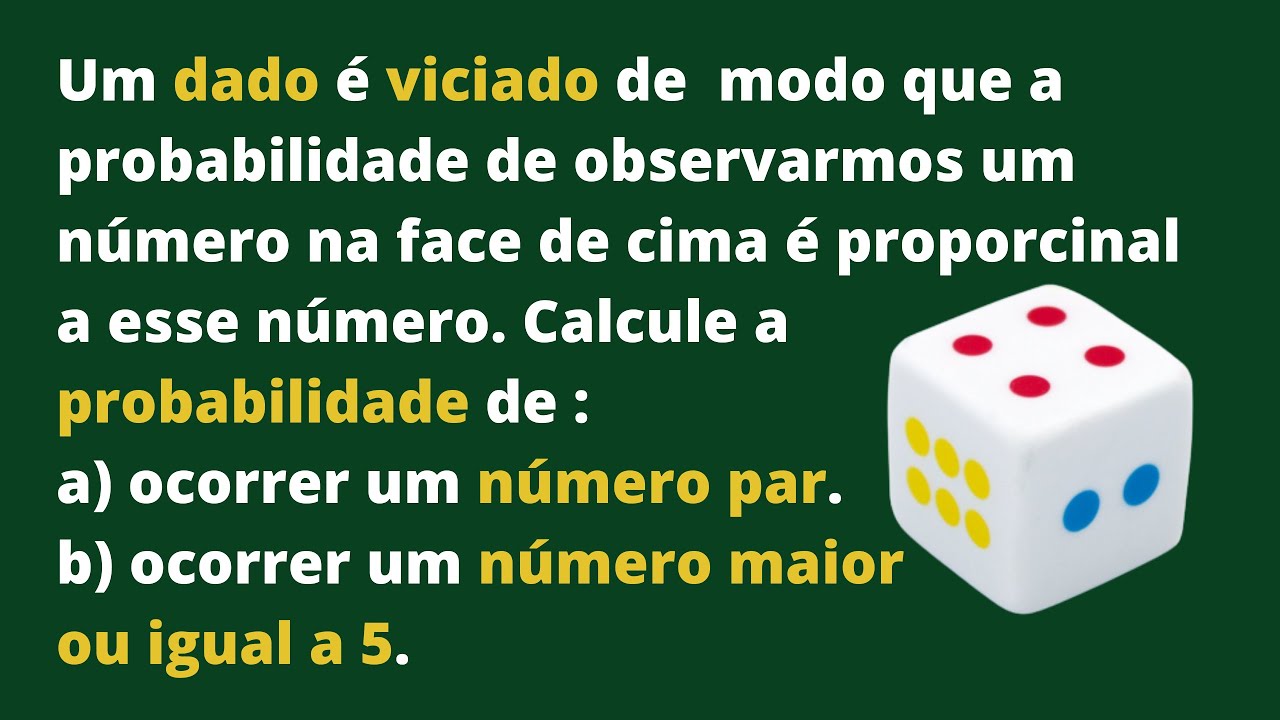 Probabilidade em um Dado Viciado - YouTube