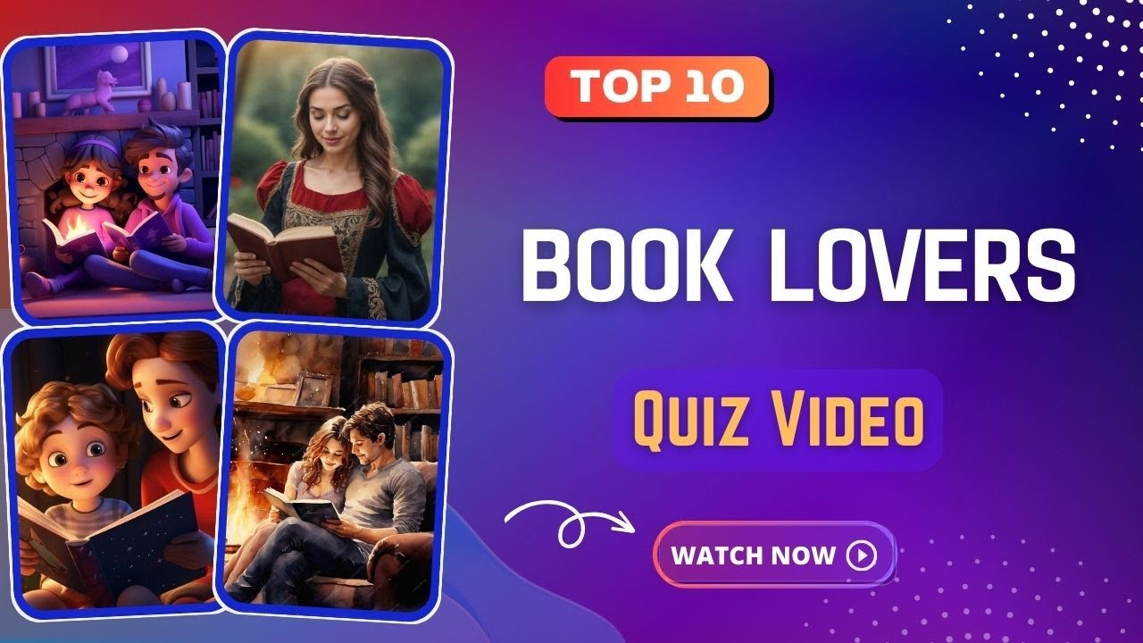 Book Lovers Quiz 📚 Top 10 Trivia Questions and Answers @Quizzes and ...