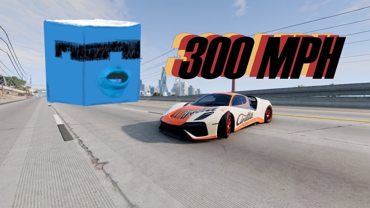 300 MPH Challenge - no mods, West Coast USA map, Beamng Drive - YouTube