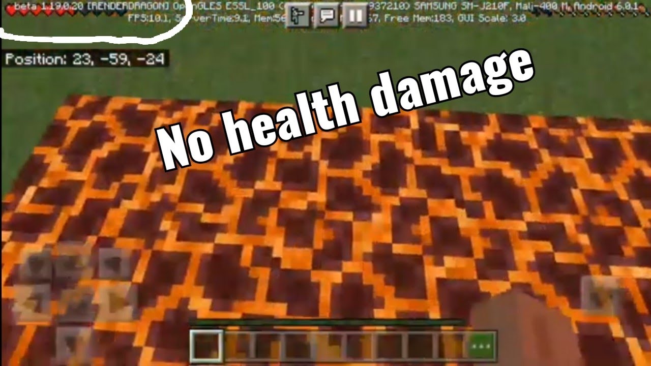 minecraft how to walk on magma blocks without health damage - YouTube
