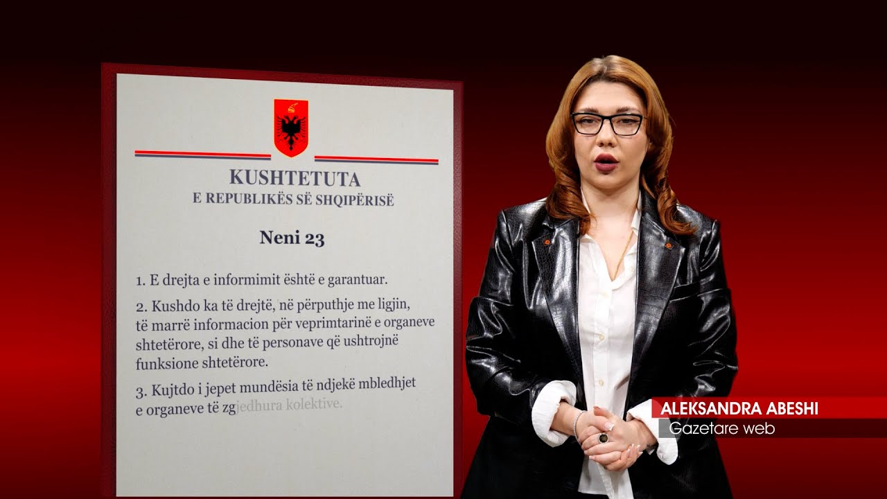 Report Tv - Neni 23 i Kushtetutës së Republikës së Shqipërisë - YouTube