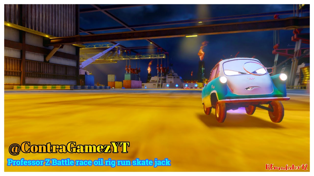 Cars 2 The Video Game | Professor Z - Battle Race (Skate Jack) | Oil ...