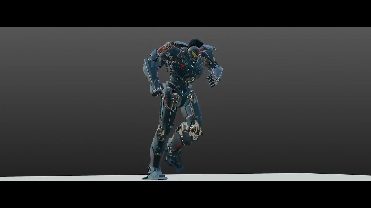 Gipsy Danger run cycle animation - YouTube