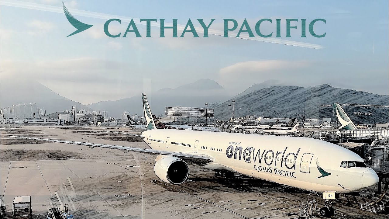 Cathay Pacific, CX 777. Hongkong - Jakarta - YouTube