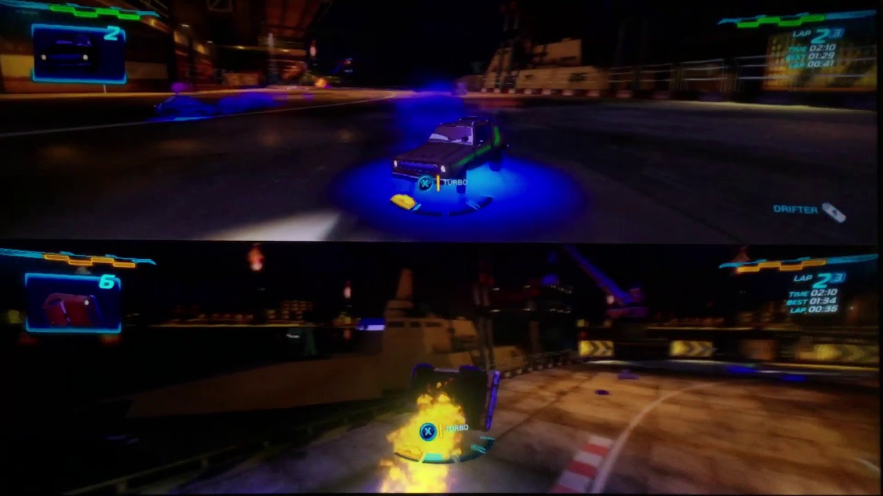 Cars 2 The Video Game | Undercover Rod Redline Vs Grem-Oil Rig Run ...