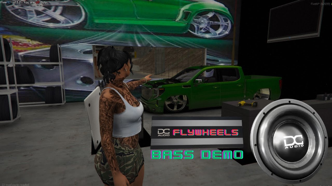 Flywheels Drag Racing RP - 12k DC Audio Bass Demo 24 GMC Sierra ...