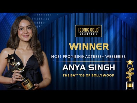 Anya Singh wins Most Promising Actress (Web Series) for The Bads of Bollywood 