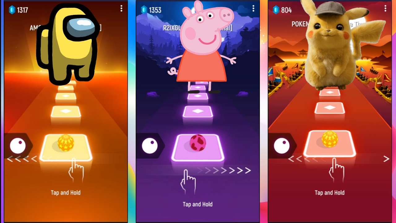 YELLOW AMONG US VS PEPPA PIG VS PIKACHU - YouTube