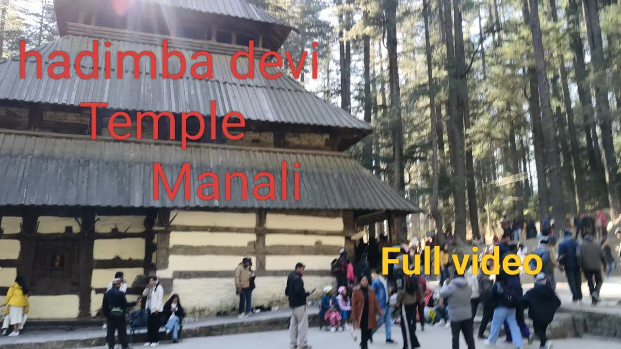 Manali in winter Day 2 | Hadimba devi temple | Manali snowfall update # ...