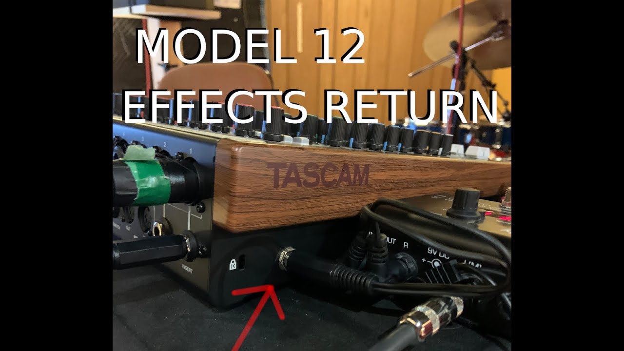 How I added an effects return jack to my Tascam Model 12 - YouTube