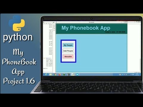Python project GUI, MyPhoneBook app - 7 -create Toplevel window - YouTube