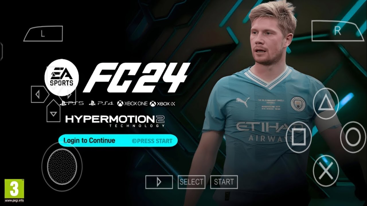 New FIFA 2024 EA SPORTS FC PPSSPP BY MANCHESTER CITY FOR GAMEPLAY ...