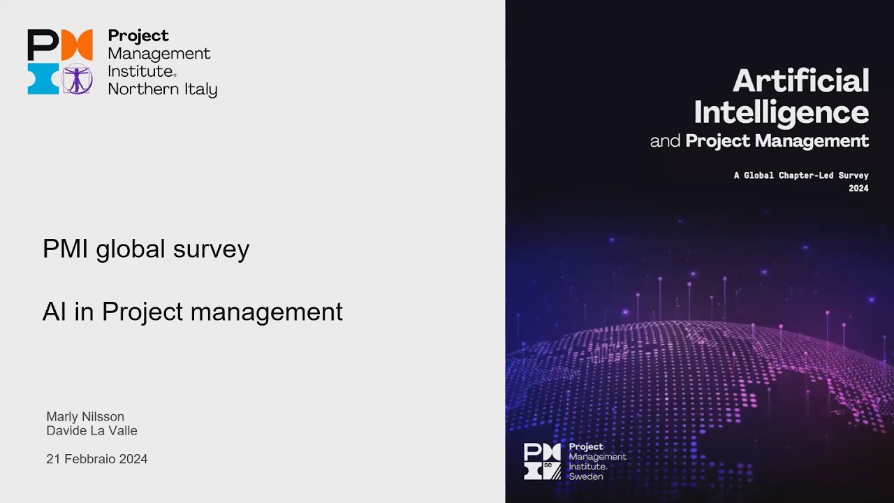 Webinar - PMI global survey AI in Project management - YouTube