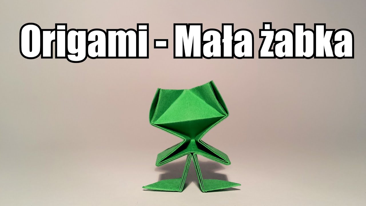 Origami - Mała żabka - YouTube