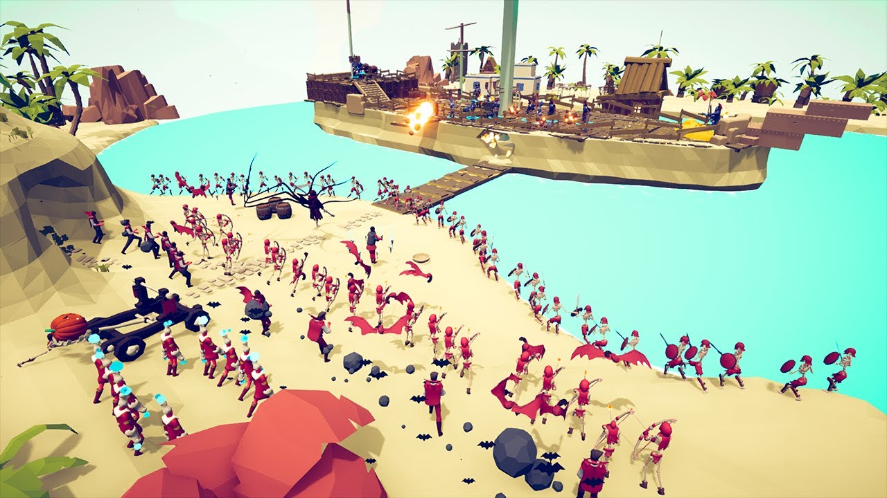 PIRATE FACTION vs OTHER FACTIONS 🏴‍☠️ | Totally Accurate Battle Simulator TABS - YouTube