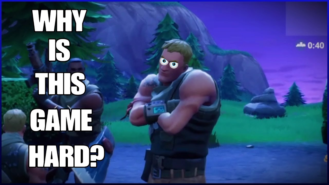 WHY IS THIS GAME SO HARD!? - Fortnite Battle Royal (PS4) - YouTube