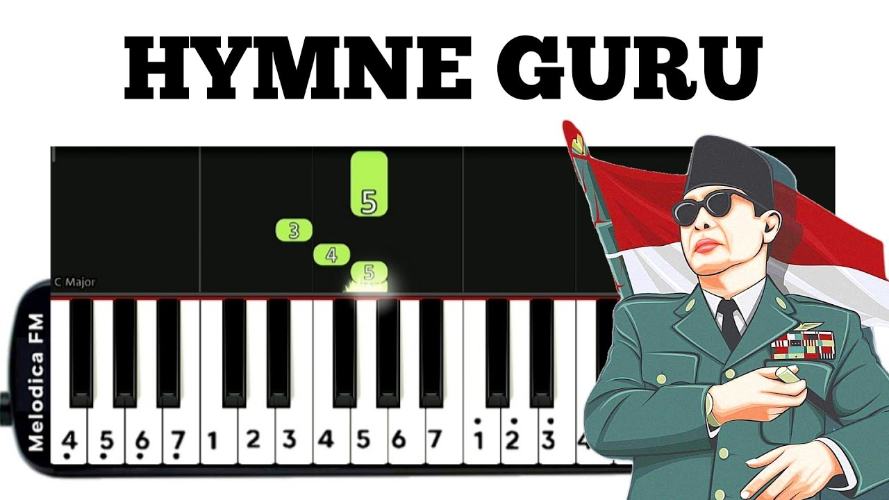 Hymne Guru | Not angka pianika - YouTube