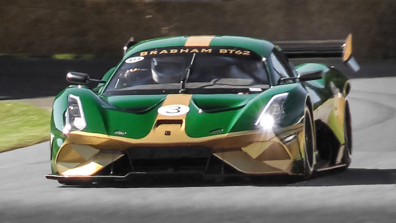 Brabham BT62 V8 Sound in Action! Accelerations, Revs & Fly Bys! - YouTube