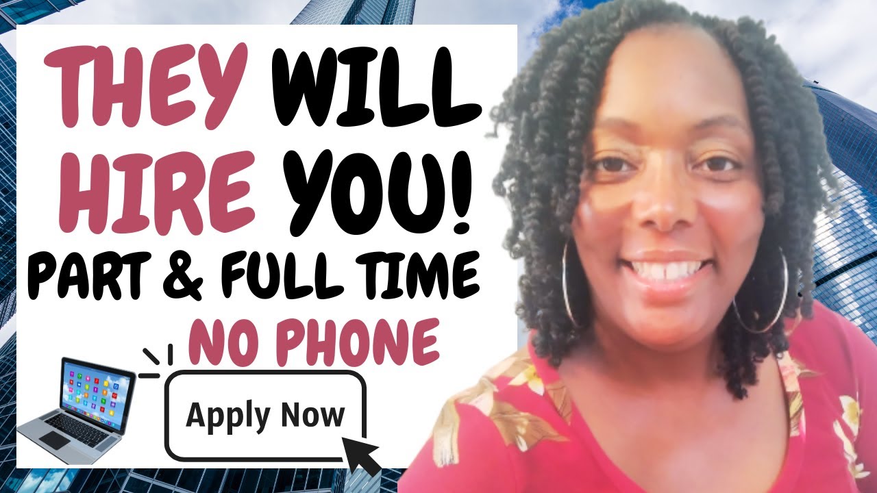 5 Best Easy Work from Home Jobs Hiring Immediately!! Apply Today! - YouTube