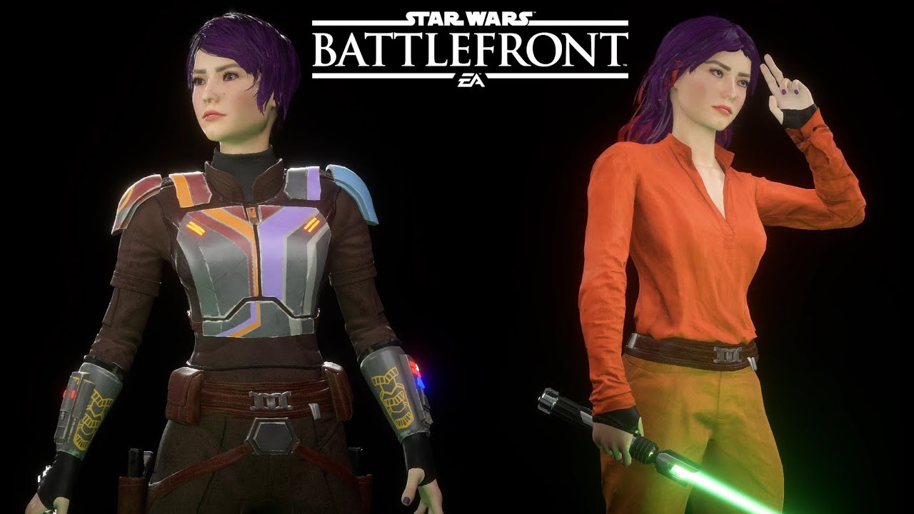 Sabine Wren by Brenda Mendez | Mod Showcase | Star Wars Battlefront II - YouTube