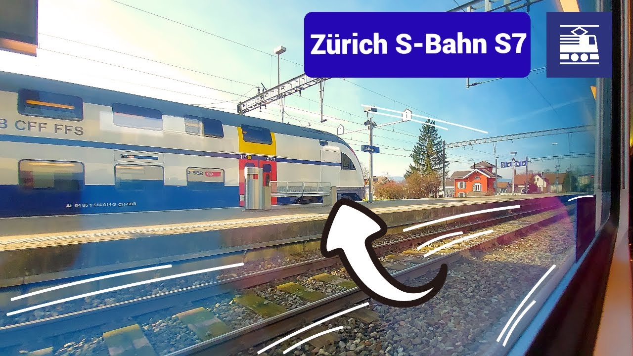 Zürich S7 S-Bahn Ridealong | Stäfa - Zürich HB | SBB ZVV Zürich S-Bahn ...