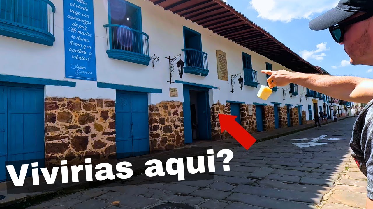 Así son las calles del PUEBLO más BONITO de COLOMBIA | Charalá ...