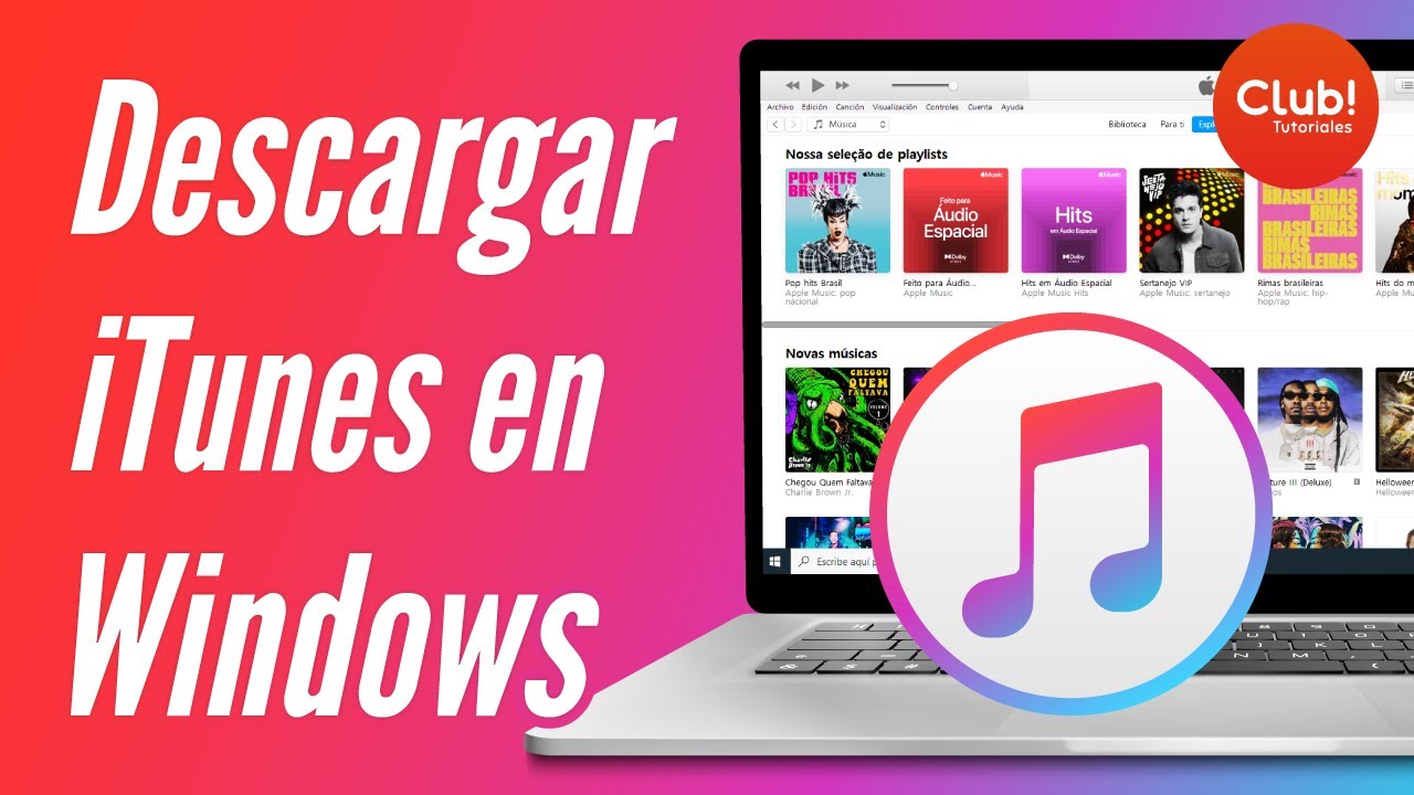 Como Descargar iTunes en Laptop Windows 10/8/7 - INSTALAR ITUNES en Computadora - YouTube