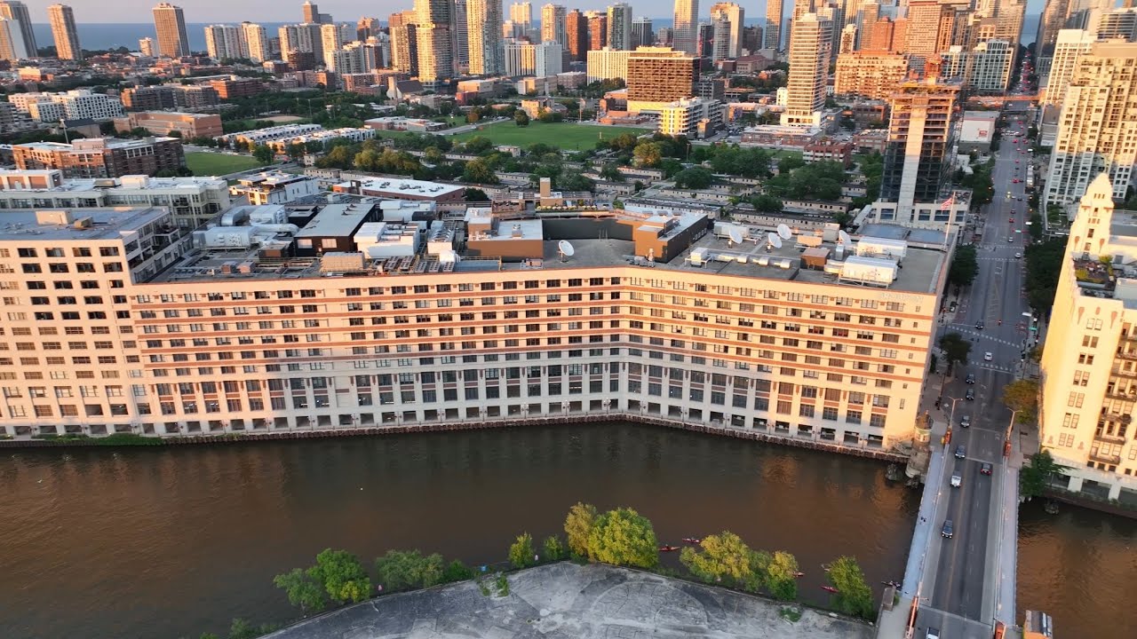 Drone View Of Chicago’s Montgomery Ward Company Complex - YouTube