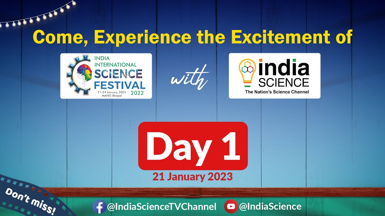 Day 1: India International Science Festival 2022 - YouTube