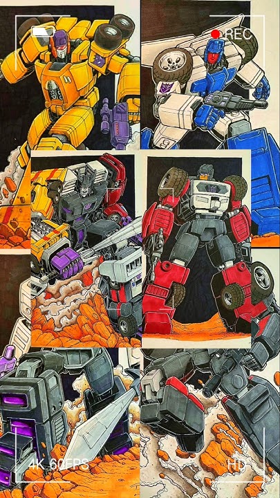Transformers Stunticon Art by Dustyn Price #decepticons #transformers #menasor #stunticons #g1 # ...
