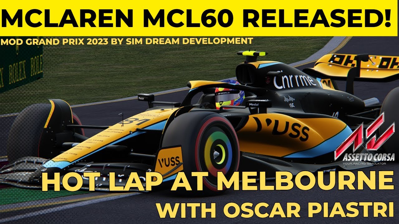 RELEASED! Mclaren F1 Team-Mercedes MCL60 by Sim Dream Development - YouTube