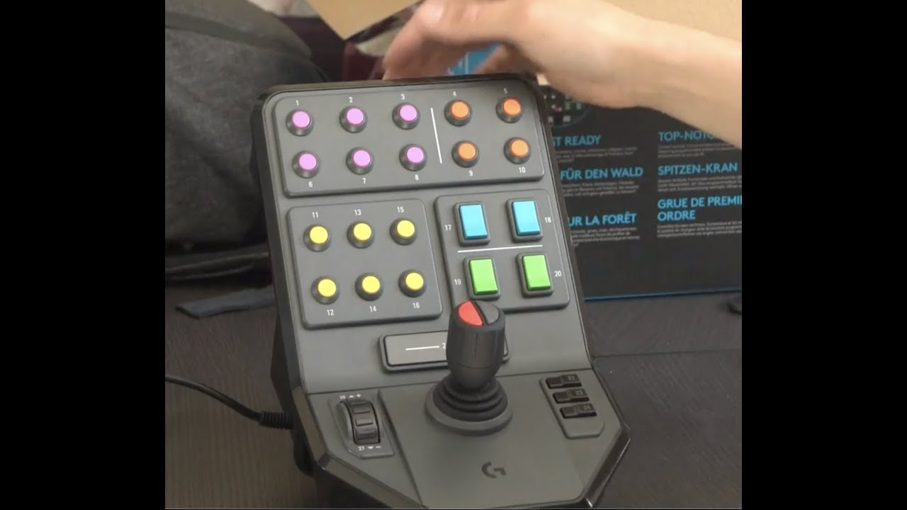 SAITEK Farm Simulator Vehicle Side Panel Unboxing - YouTube