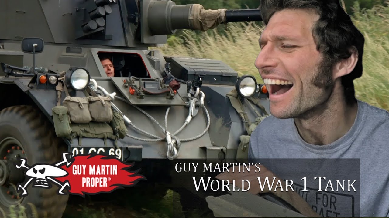 Guy's Armoured Car Drive & WW1 Tank Designs | Guy Martin Proper - YouTube