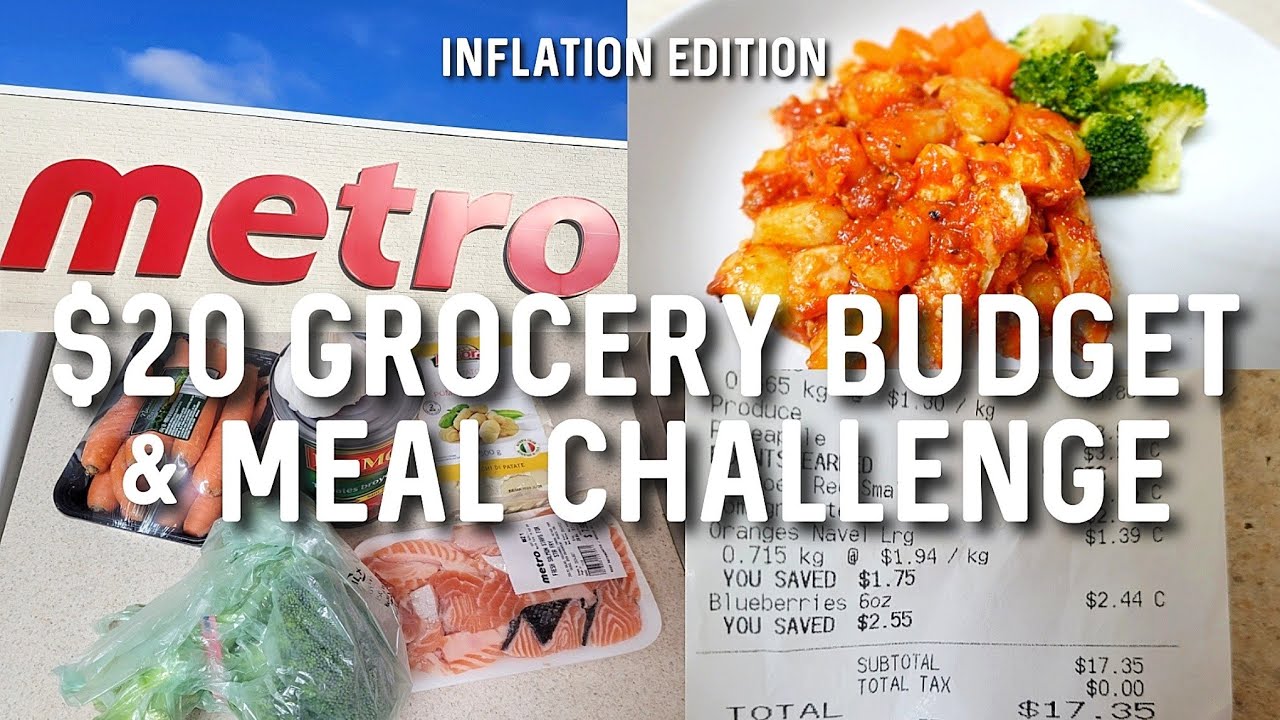 $20 Grocery Budget & Meal Challenge in Toronto | Grocery Budget ...