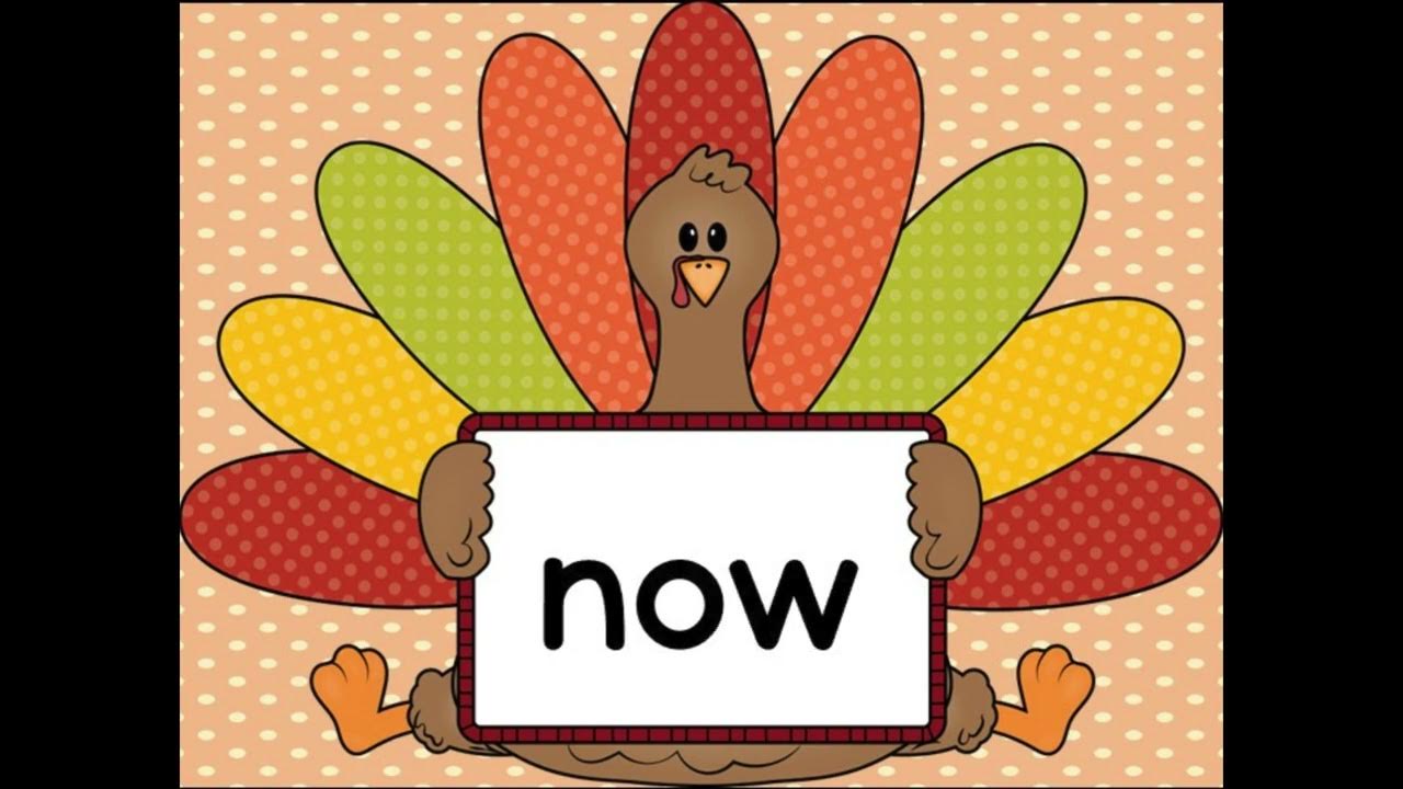Learn 10 Dolch Primer Sight Words with Thanksgiving Turkey Set 3 | Fall ...