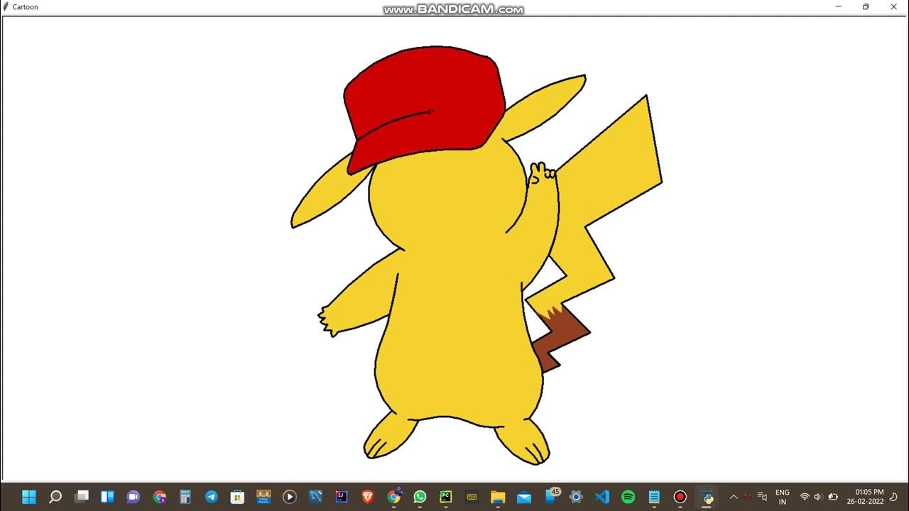 Making of Pikachu // Using Python programming Language - YouTube