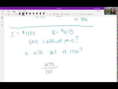Renting an Apartment - Consumer Math - YouTube