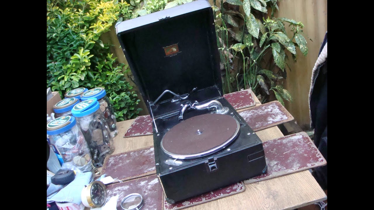 VINTAGE HMV / HIS MASTER'S VOICE GRAMOPHONE MODEL 102 No HAVE SOUND BOX ...