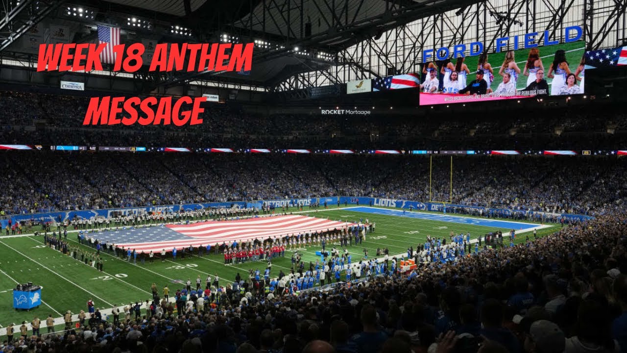 NFL Sends STRONG Message With Week 18 National Anthems - YouTube
