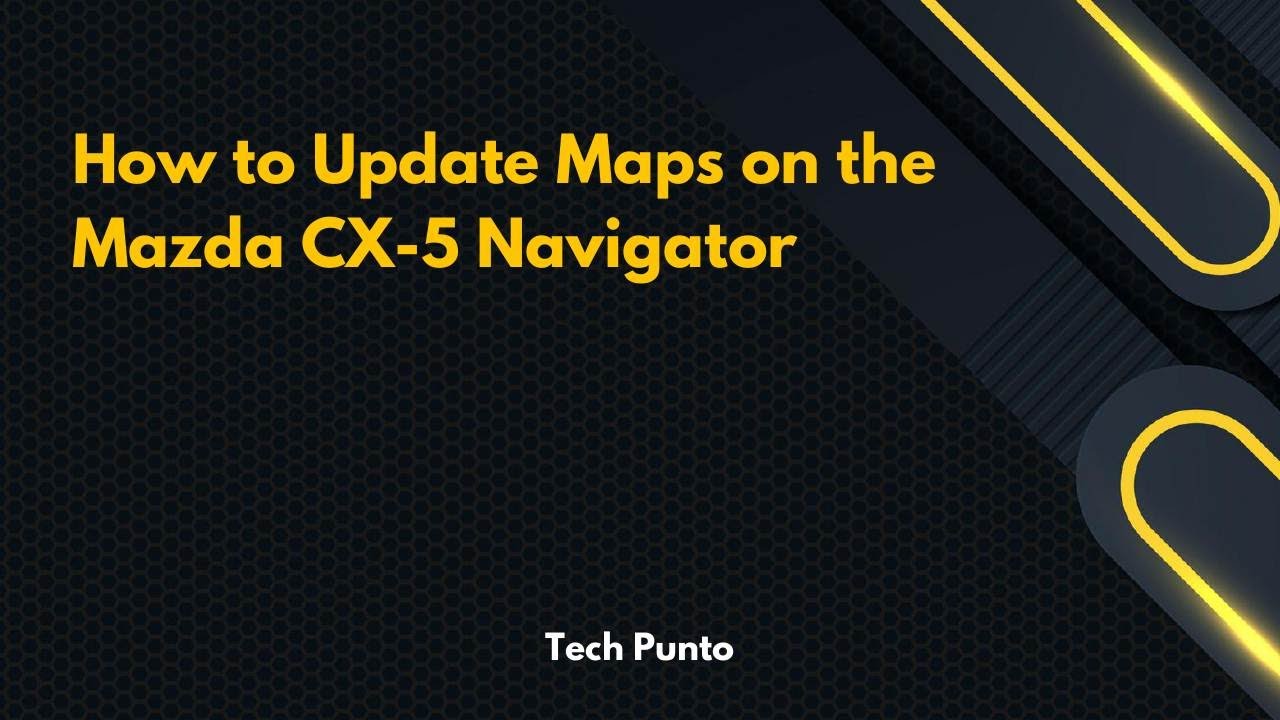How to Update Maps on the Mazda CX-5 Navigator - YouTube