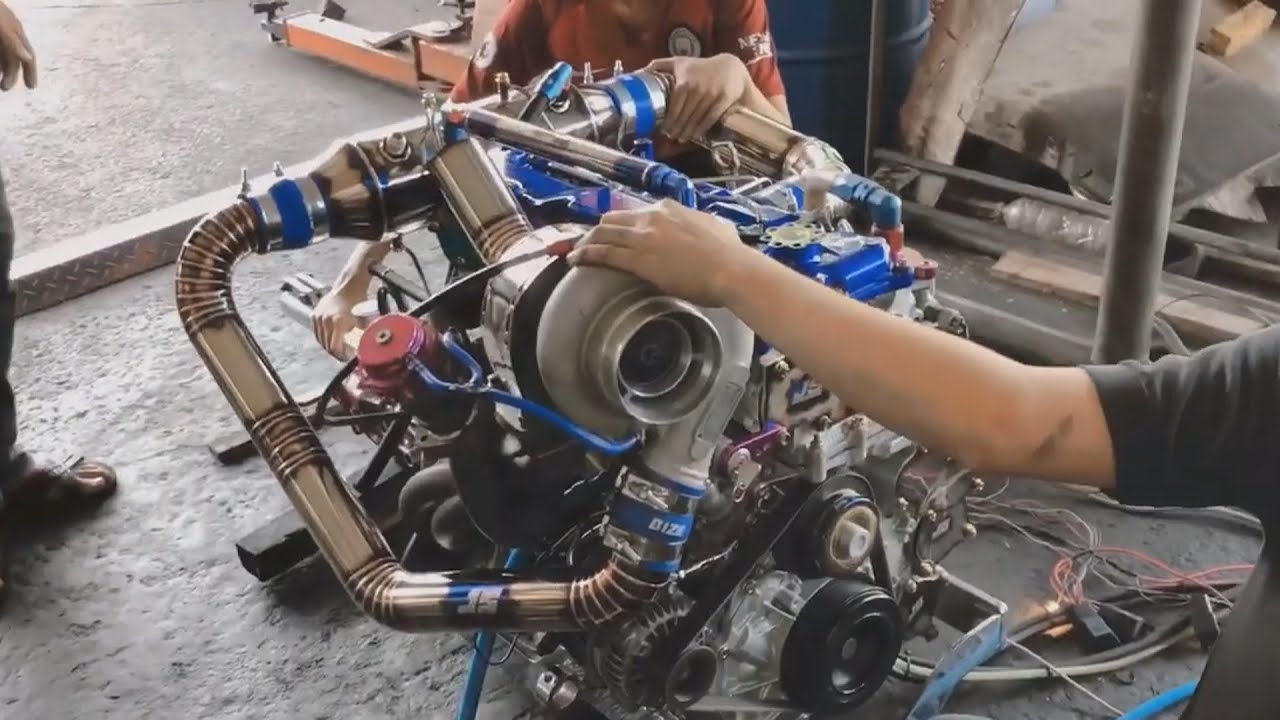 Modified craft Diesel Turbo Engine Thai Longtail Boat 100+PSI Boost ...