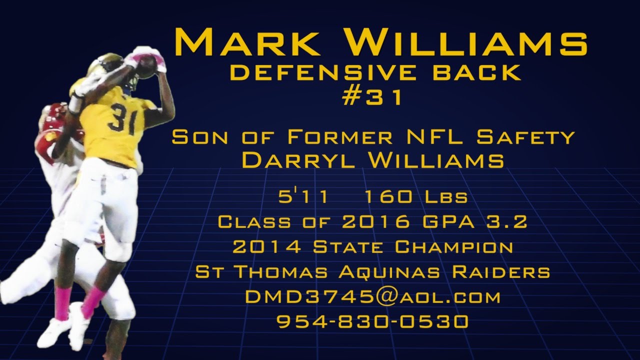 Mark Williams #31 DB 2014 Highlights - YouTube