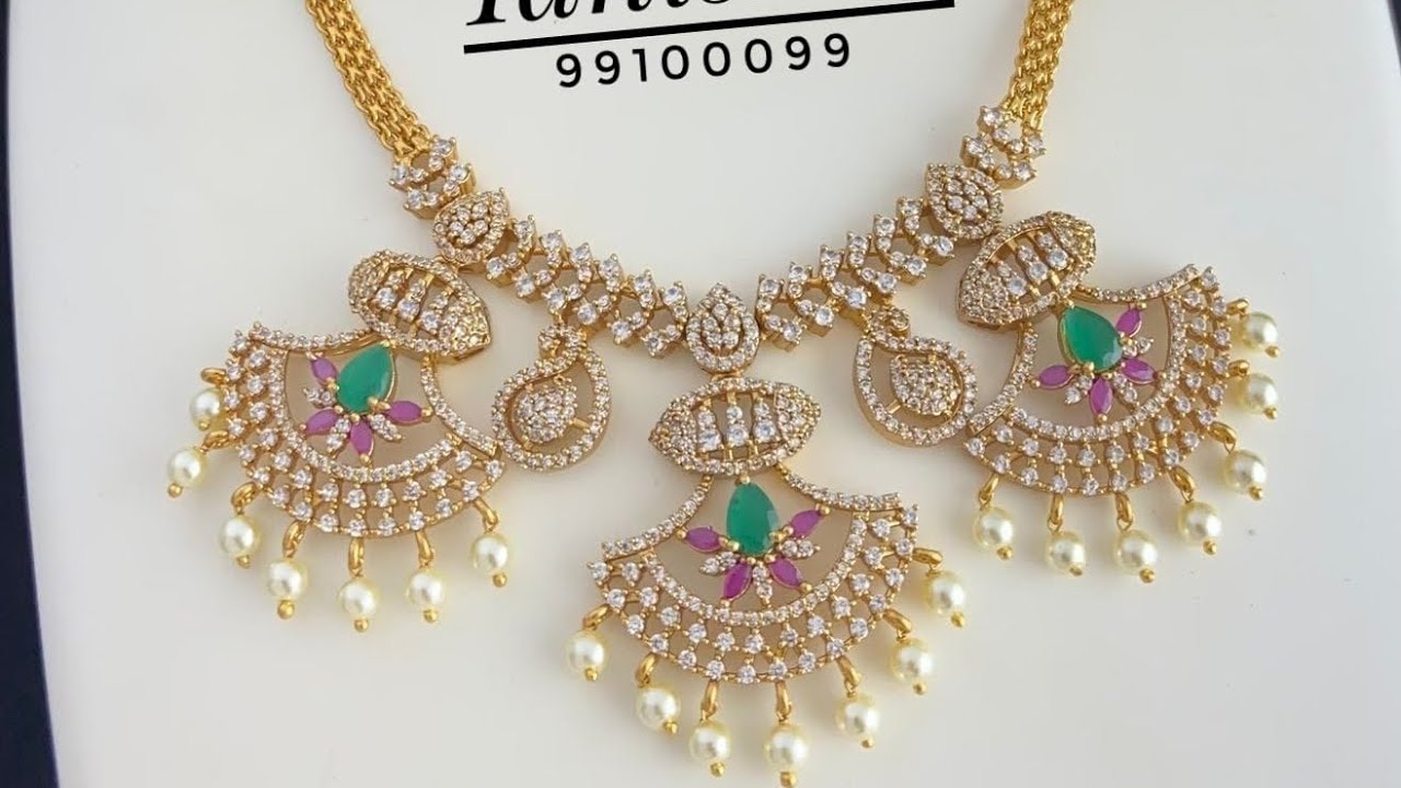 Goldplated GRT Model Jewellery #goldpolishneckles #microplated # ...